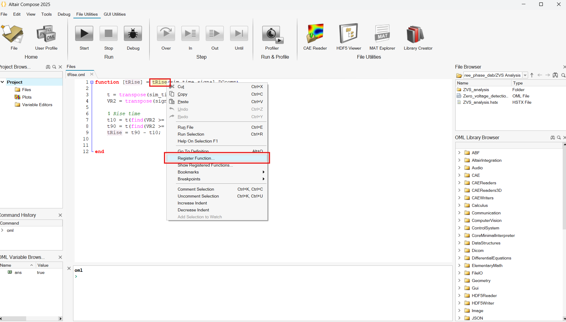 How to Register Custom OML and Python Functions in HyperStudy - Altair Community