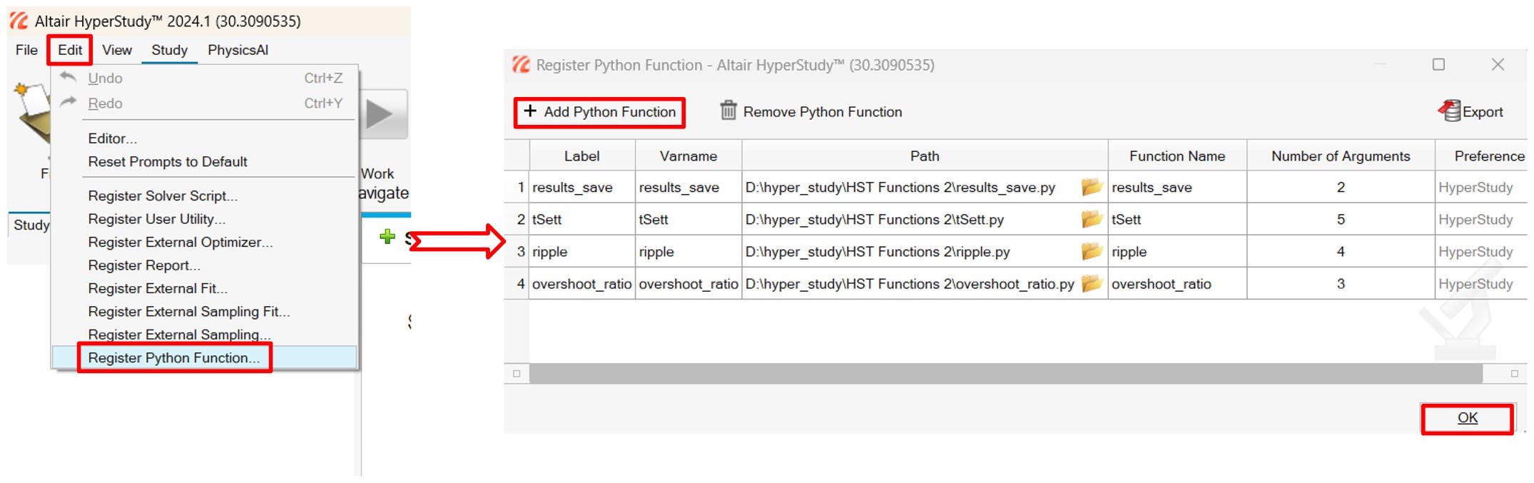 How to Register Custom OML and Python Functions in HyperStudy - Altair Community