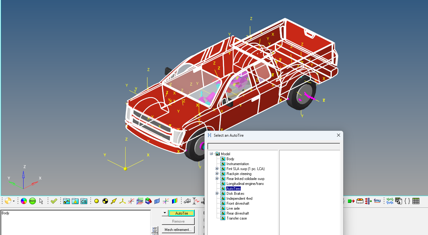 How to import AutoTire from MotionView into EDEM for coupling? — Altair ...
