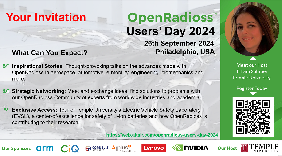 2024 OpenRadioss Users' Day (In-person and on-line) - Altair Community