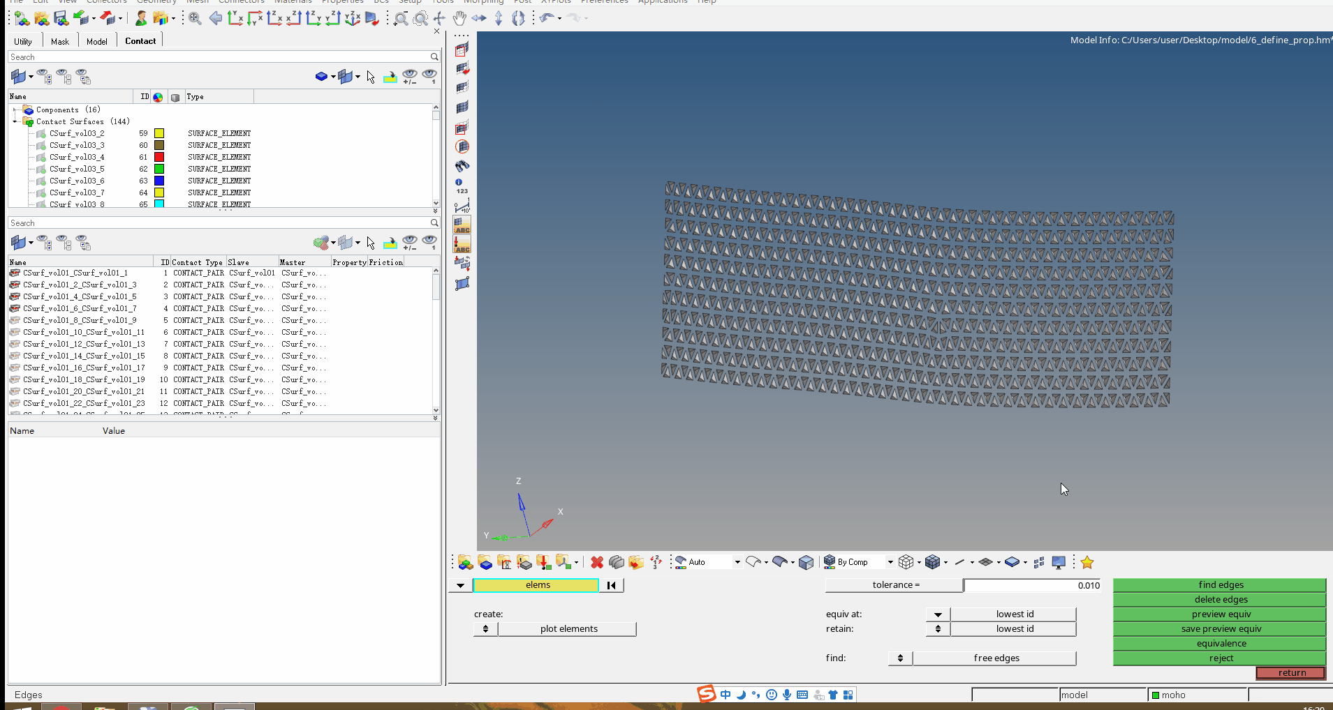 AutoContact produces repeating contact pairs and contact surfaces ...