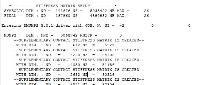 SUPPLEMENTARY CONTACT STIFFNESS MATRIX - Altair Community