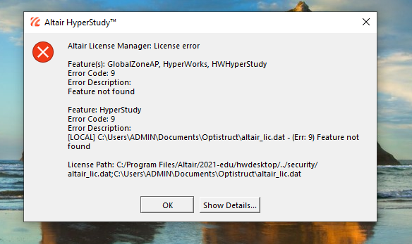 we are facing some license setup failure issues while installing ...