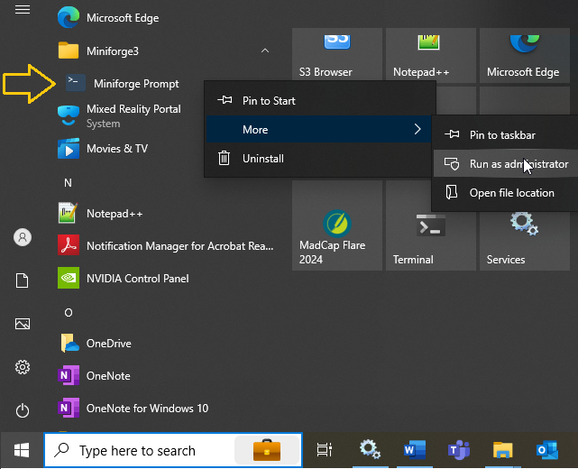 Miniforge Setup for the Generative Models Extension for Altair AI ...