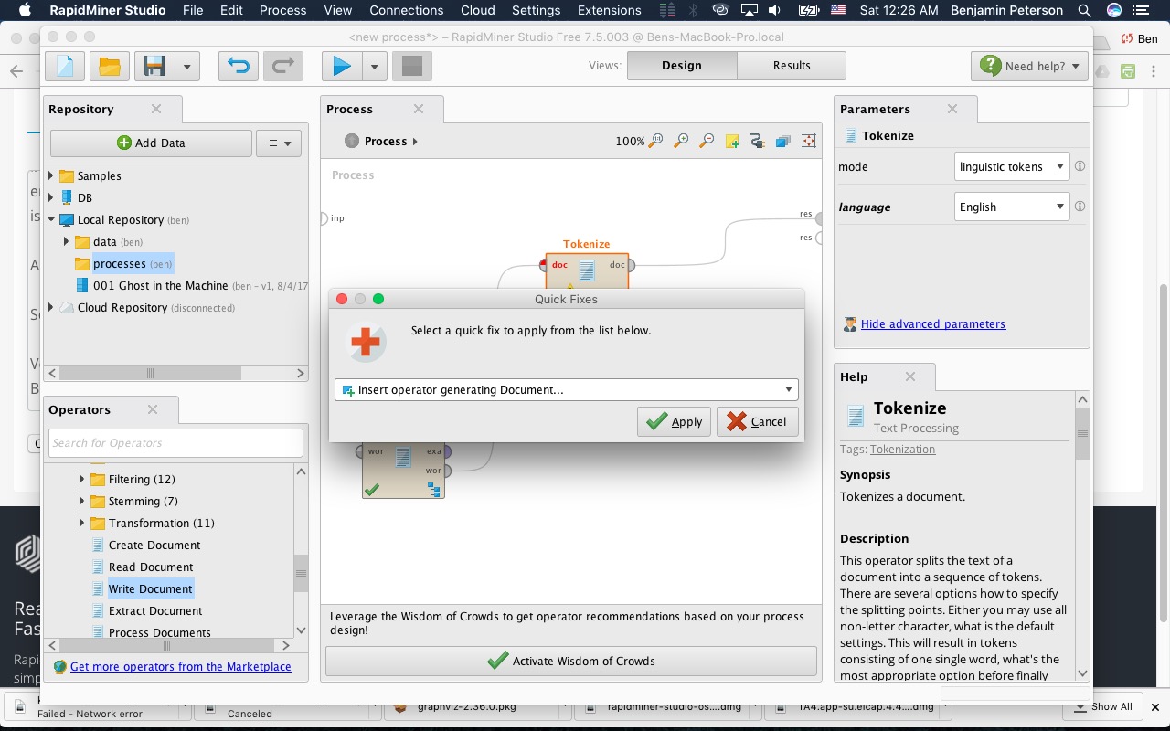 WordList -> Document Operator? — Altair Community
