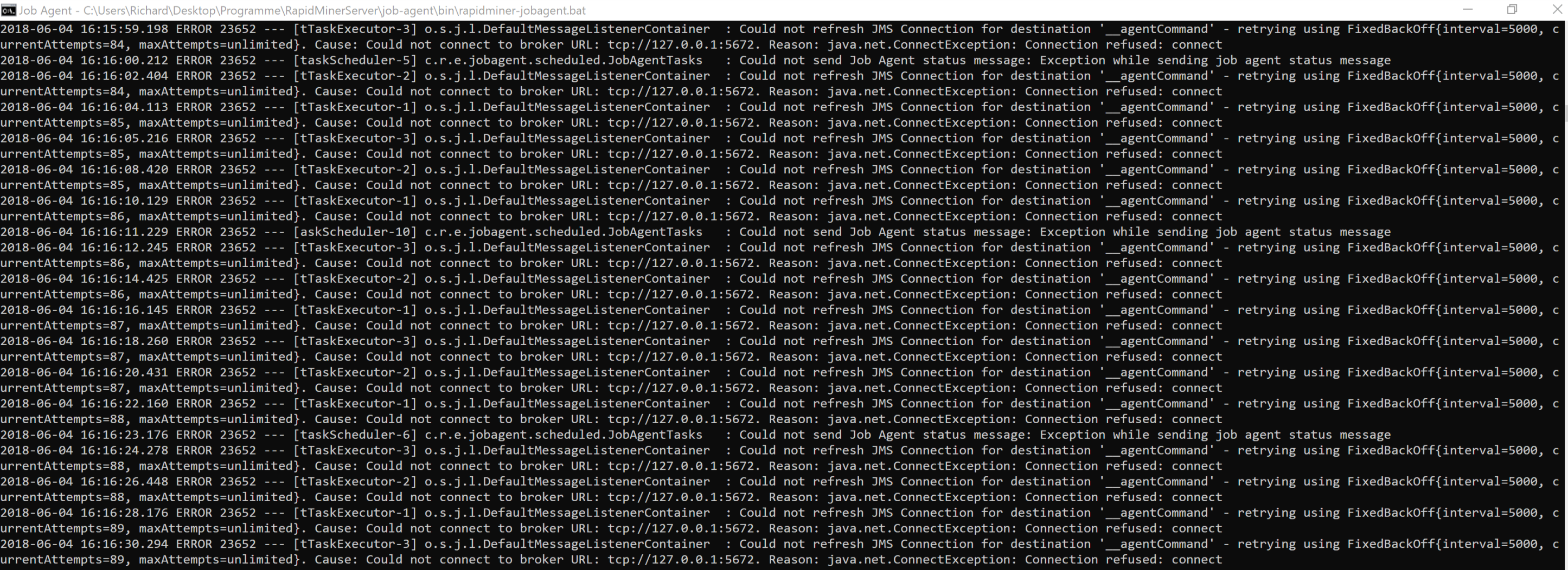 Server does not start after clean install on windows 10 — Altair Community