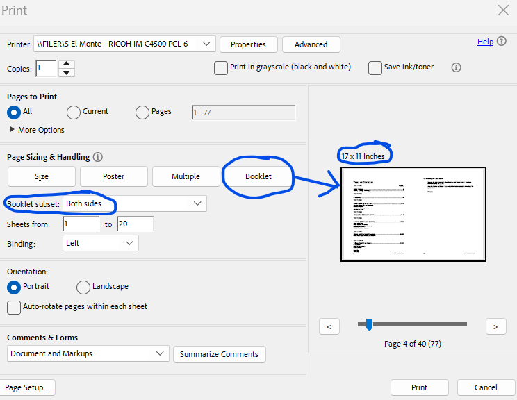 Print to Booklet Format - Bluebeam Community