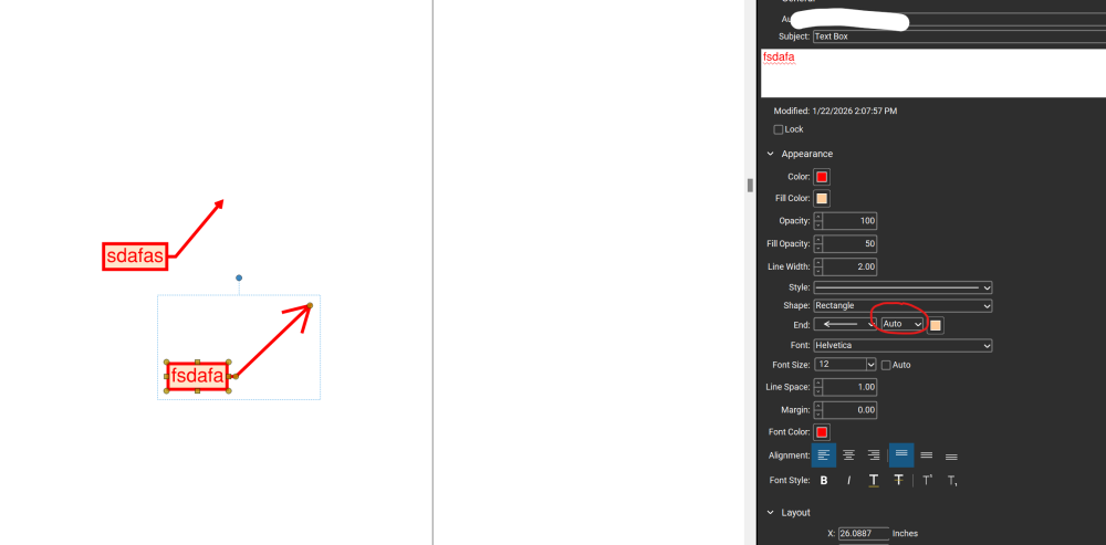 text box tool with added leader - Bluebeam Community
