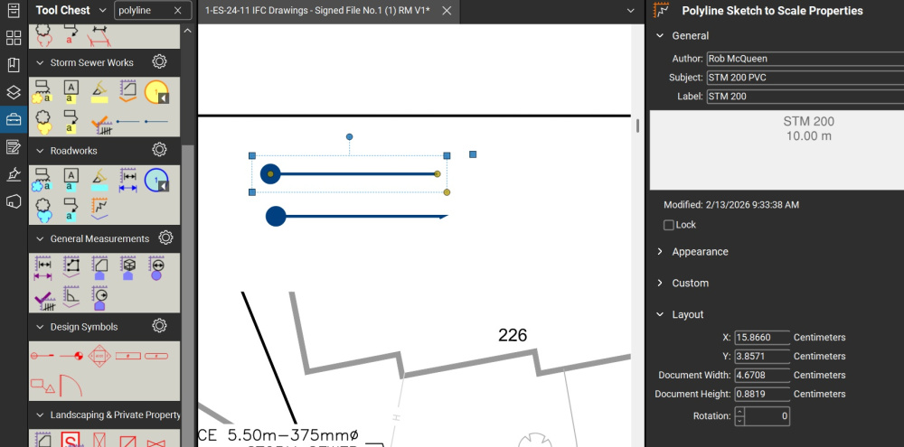 Polyline S2S adjustable for tracking as-builts? - Bluebeam Community