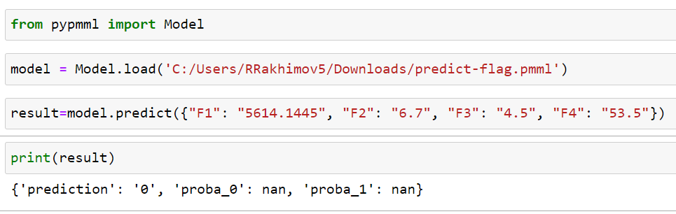 ML model downloaded in PMML format doesn't work. — Dataiku Community