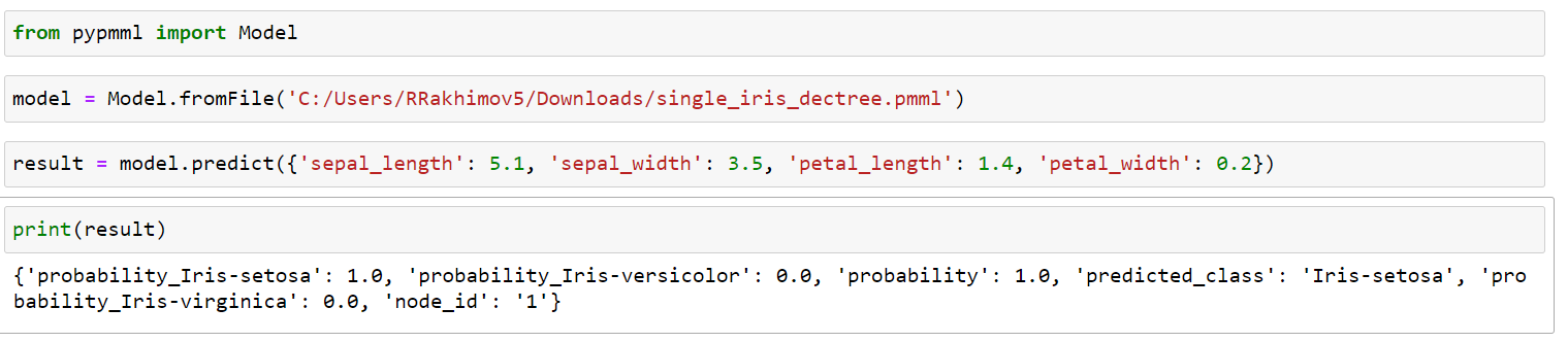 ML model downloaded in PMML format doesn't work. — Dataiku Community