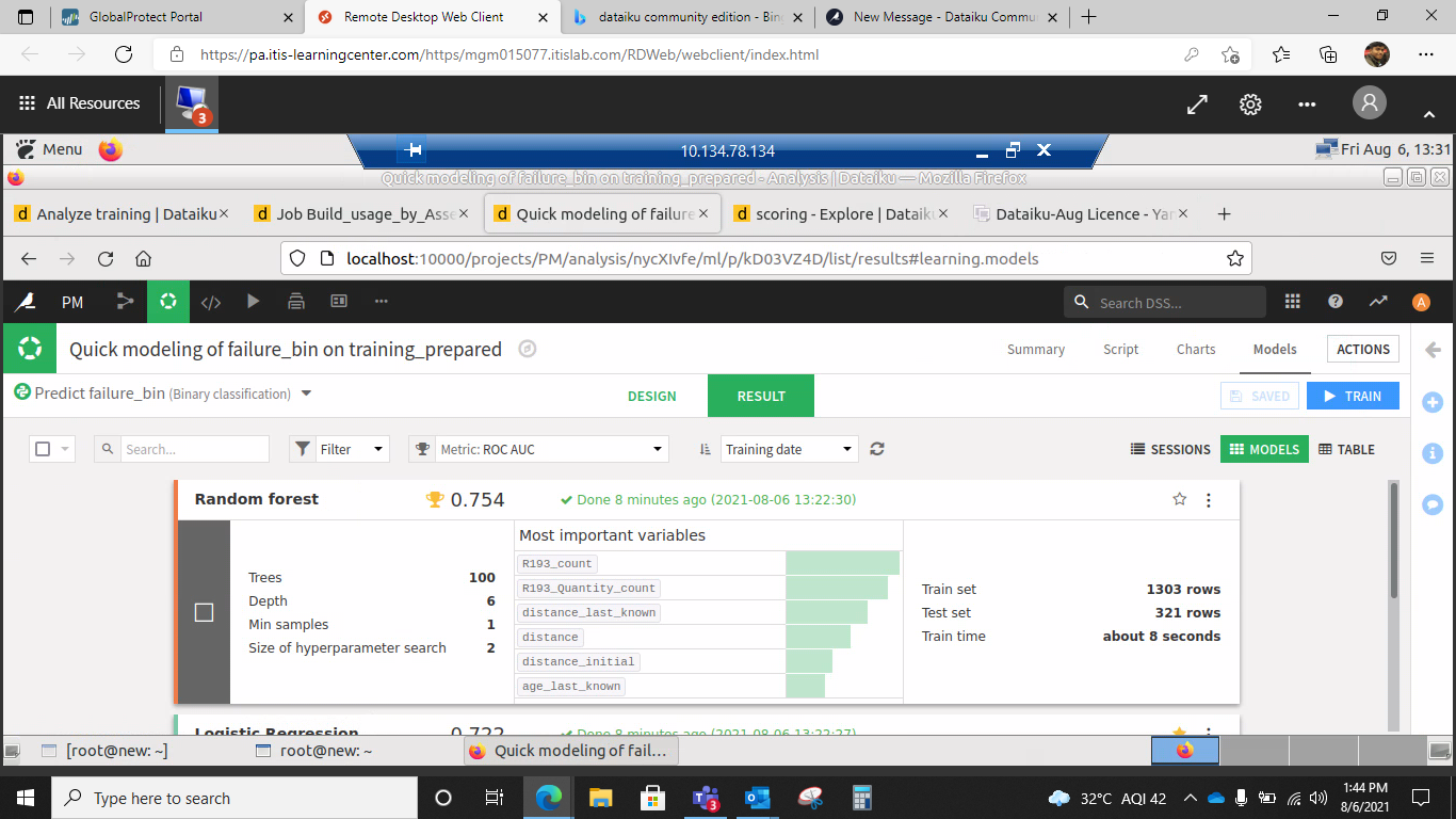 Deploying a model after creation — Dataiku Community