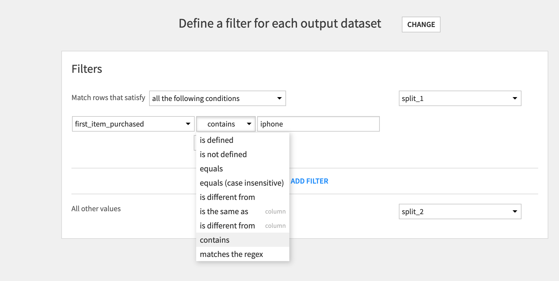 Split my dataset from key column auto-recognition — Dataiku Community