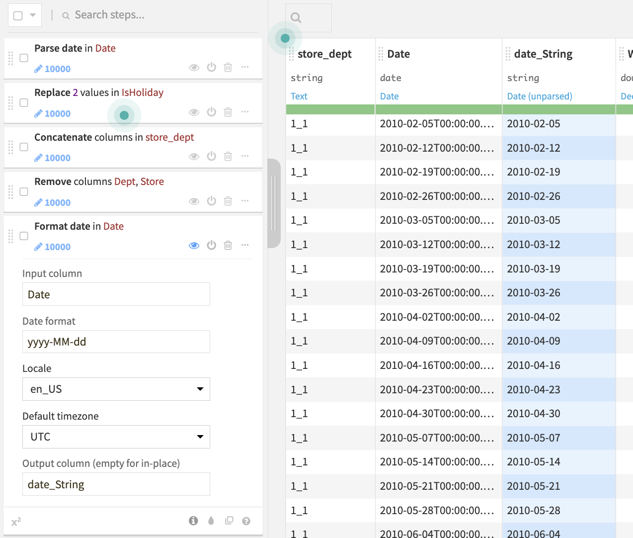 String dates to datetime format — Dataiku Community