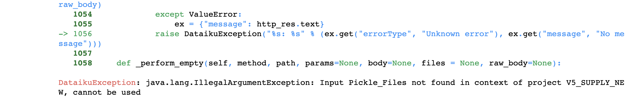 Cannot use a managed folder as an input of a python recipe created from ...