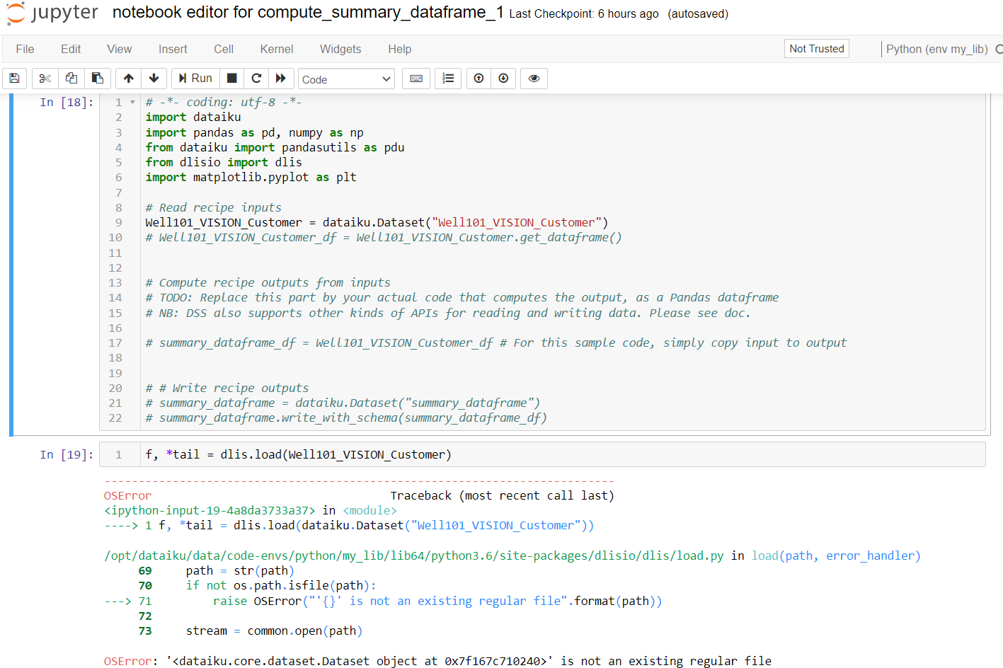 DLIS Dataset — Dataiku Community