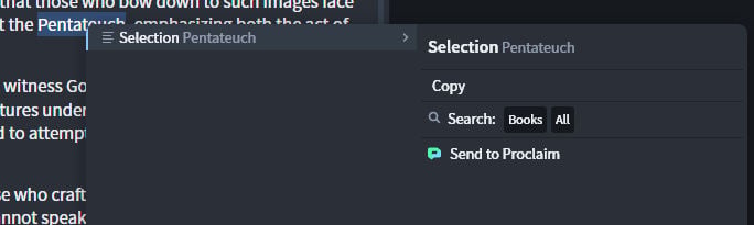 Right Click Menu - Logos Community