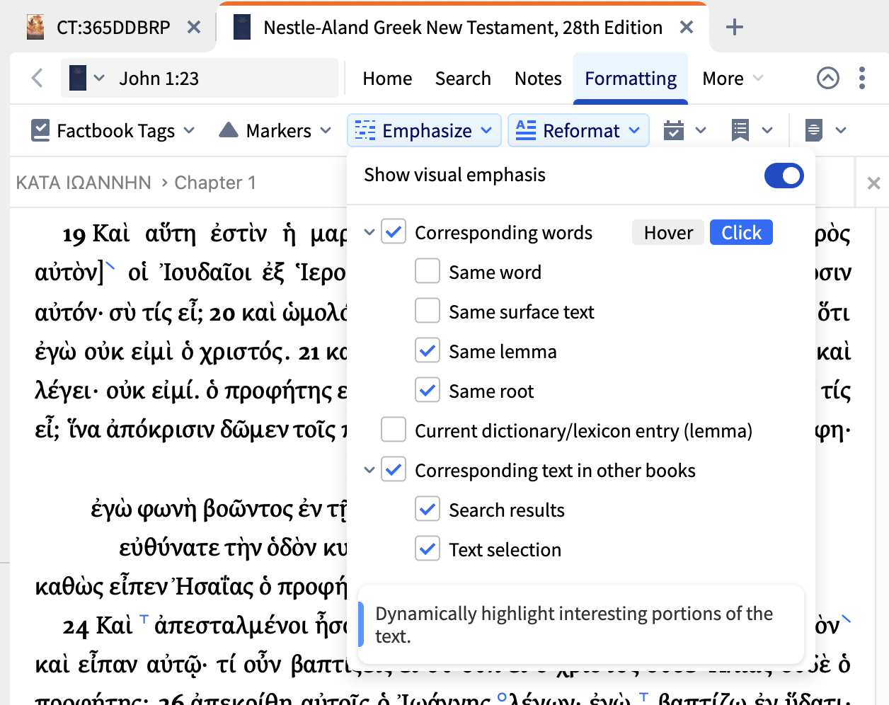 Cannot Enable Visual Filters - Logos Community