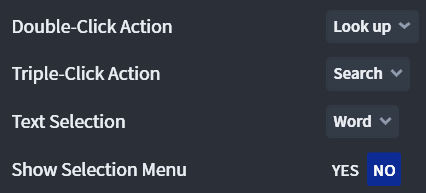 Selection Menu - Logos Community