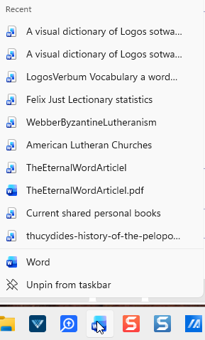 Shortcut for opening documents - jump menus - Logos Community