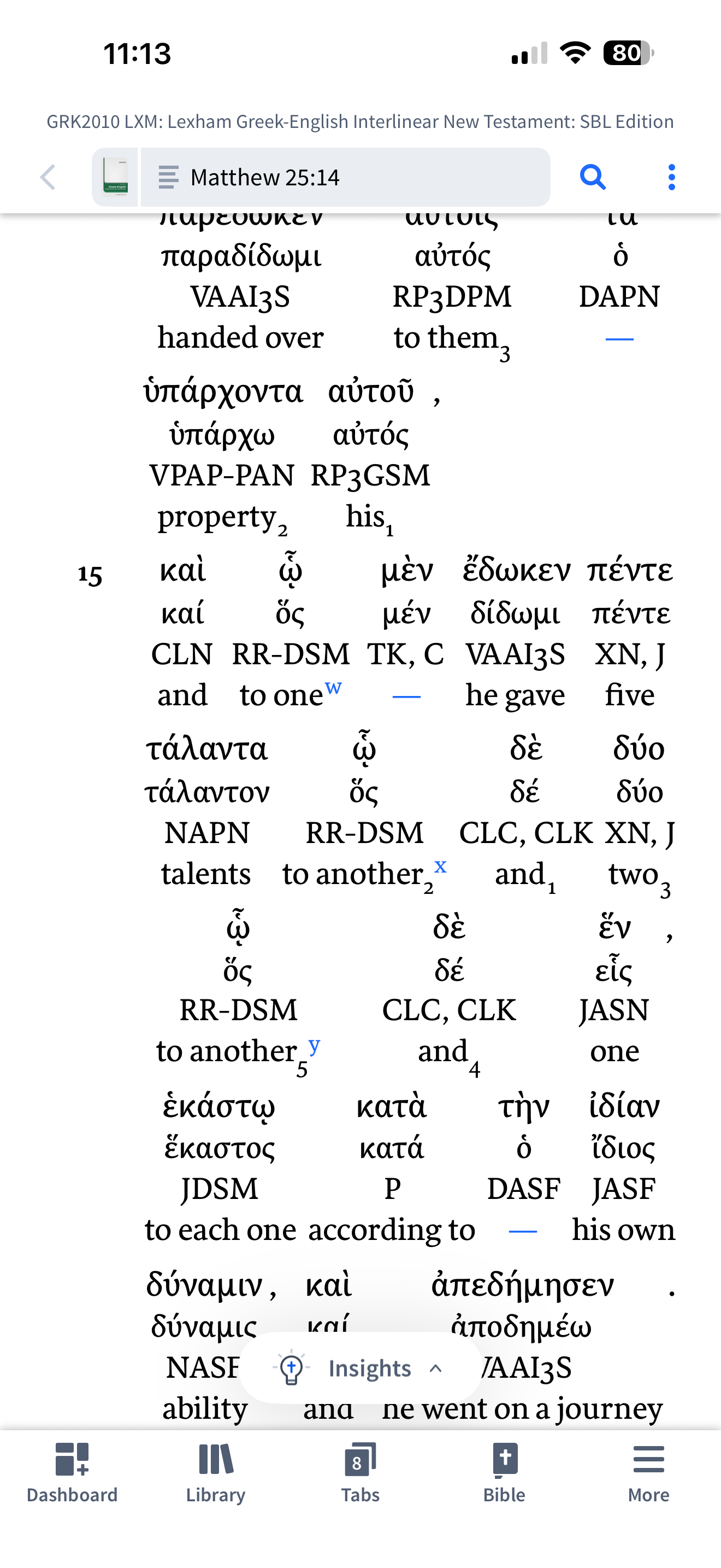 How do you access the reverse interlinear data? - Logos Community