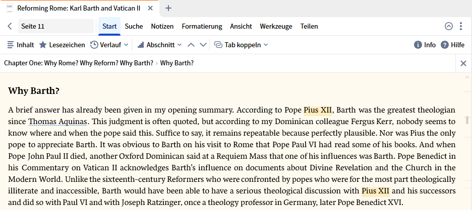 Veracity of claim that a Pope lauded Karl Barth - Logos Community