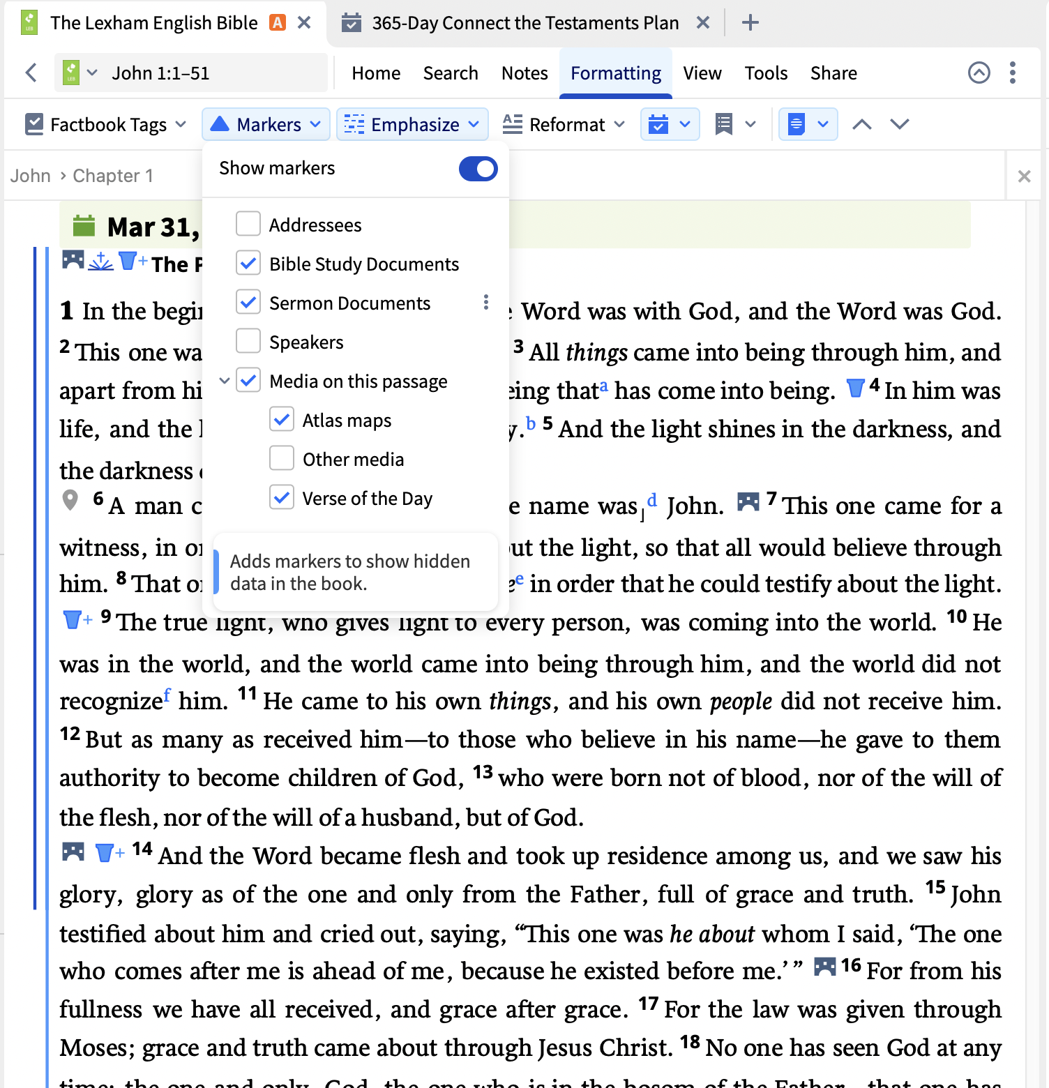 Can my sermons in Sermon Manager be indicated in my Bible? - Logos ...