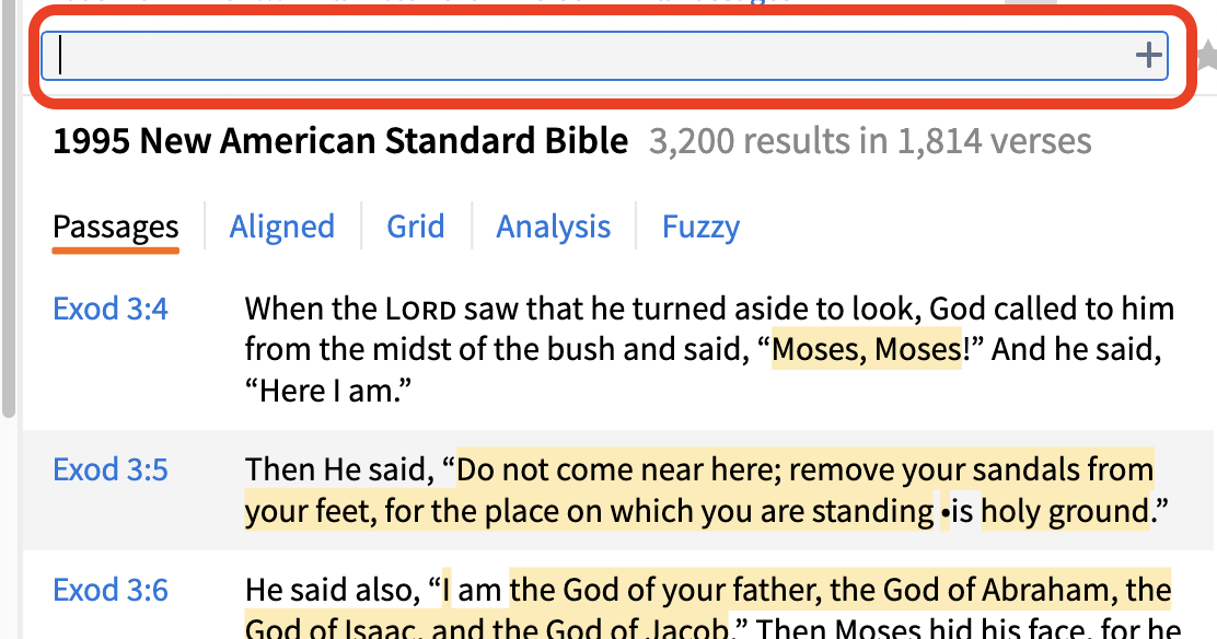 BUG: Search terms not appearing in search window - Logos Community