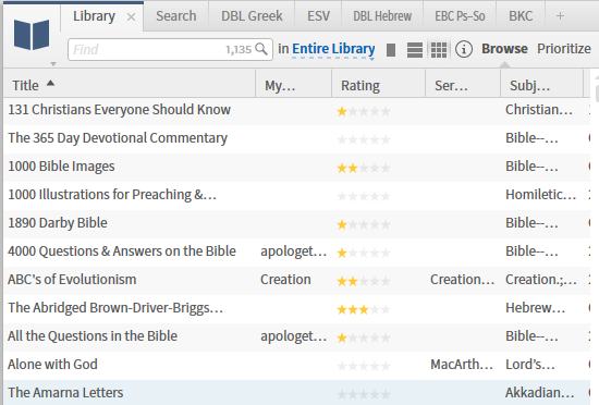 5.2a B1: Various Library bugs - Logos Community