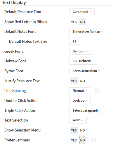 Beta 3: Double-click and Triple-click Settings - Logos Community