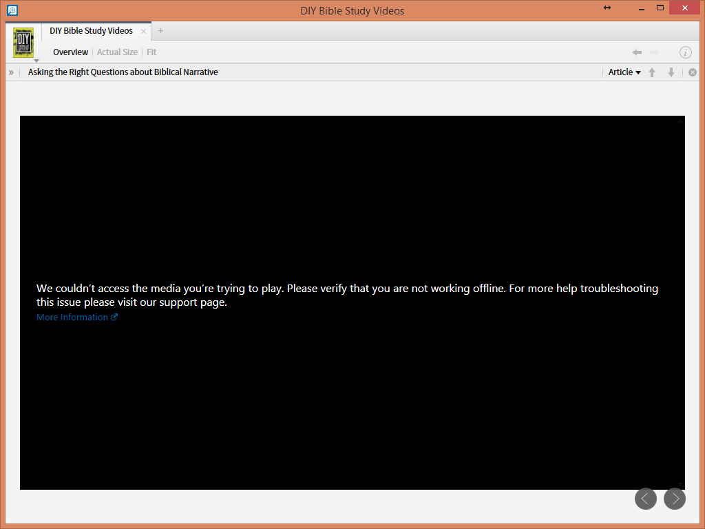 [resolved] Bug: Can't access most video media - Logos Community