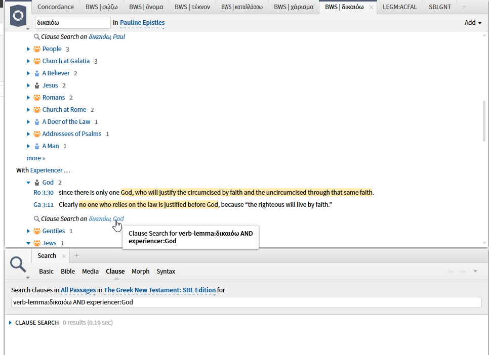 [ACK] Clause search generated from Clause Participants (Semantic Roles ...