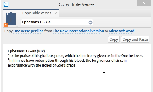 How should "Copy Bible Verses" handle parts of verses? - Logos Community