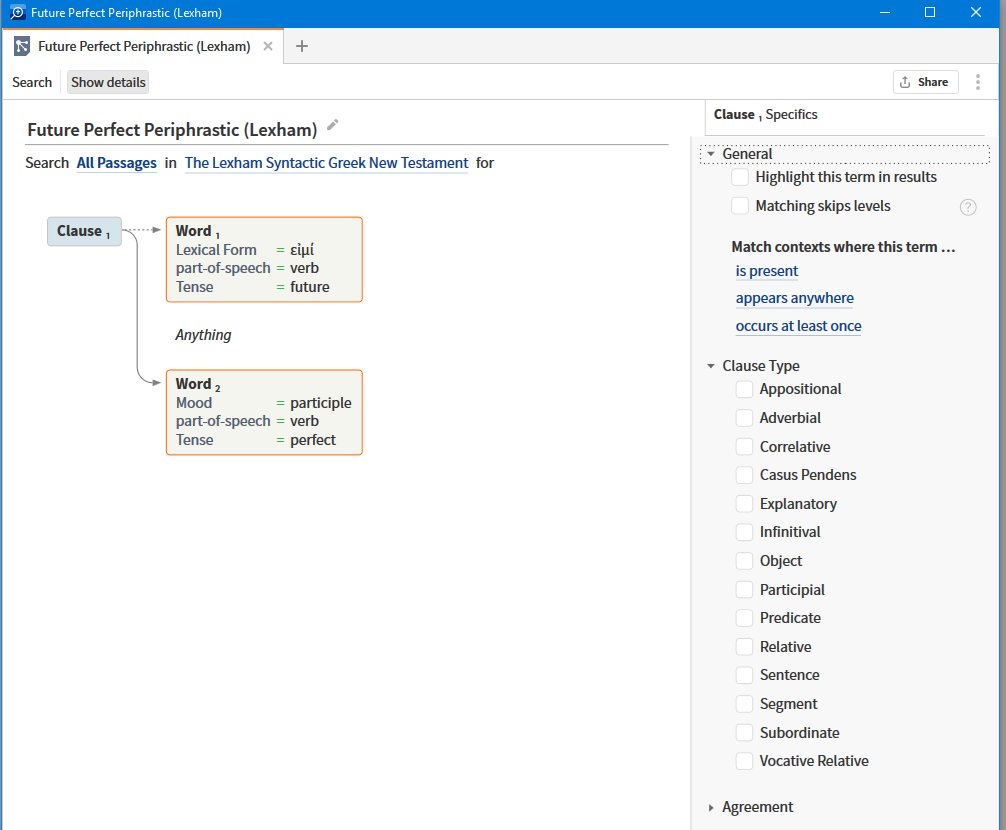Surprising Syntax Search Result - Logos Community