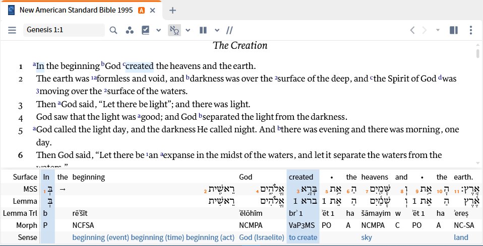BUG: Mysterious highlighting in Reverse Interlinear - Logos Community