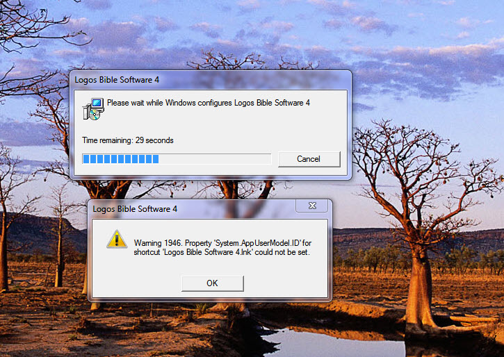Install Warning: Logos 4.6a beta 5 (Windows 7) - Logos Community