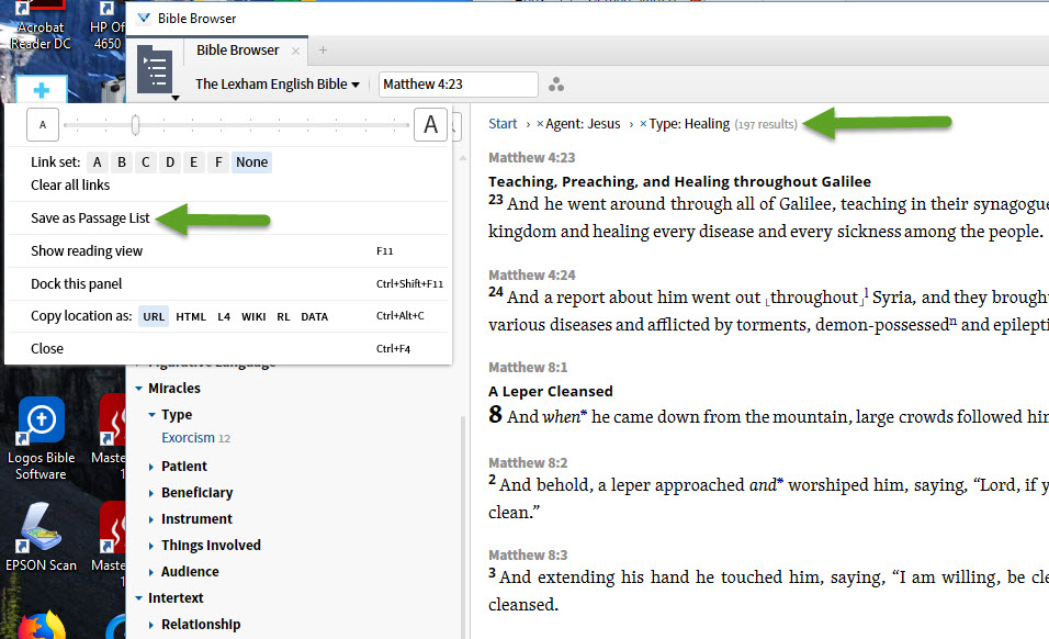 Enhancement of Bible browser needed in support of easy search - Logos ...