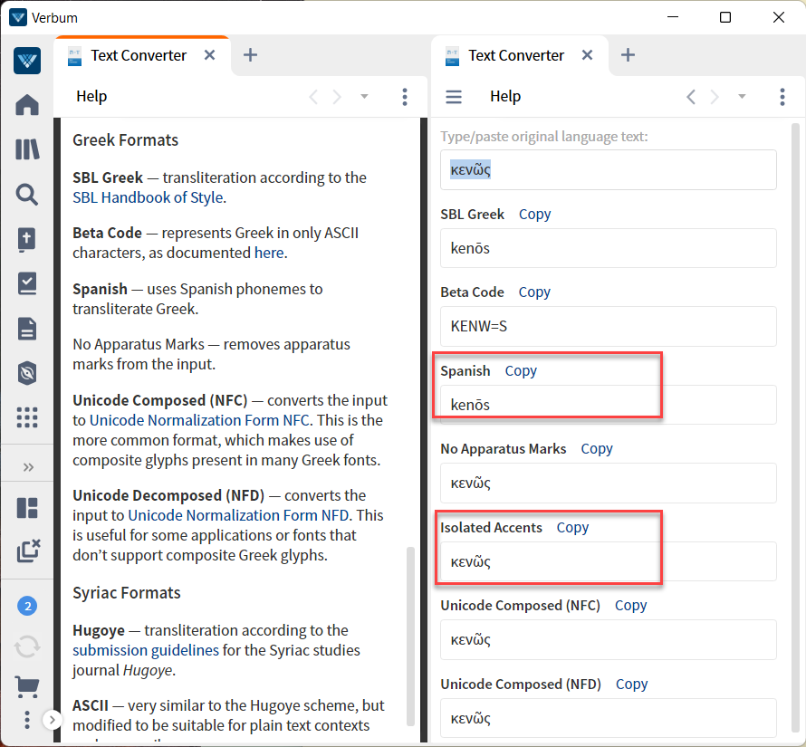 BUG: Text converter missing documentation - Logos Community