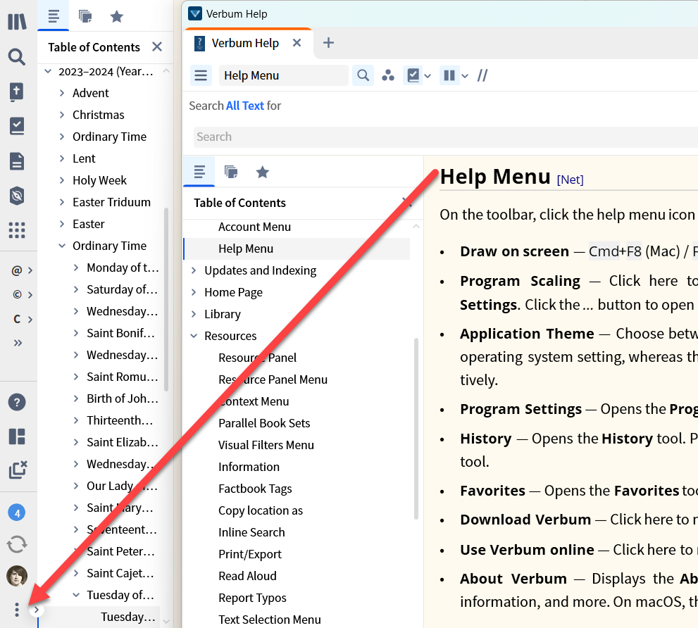 BUG: Why is it called Help Menu? - Logos Community