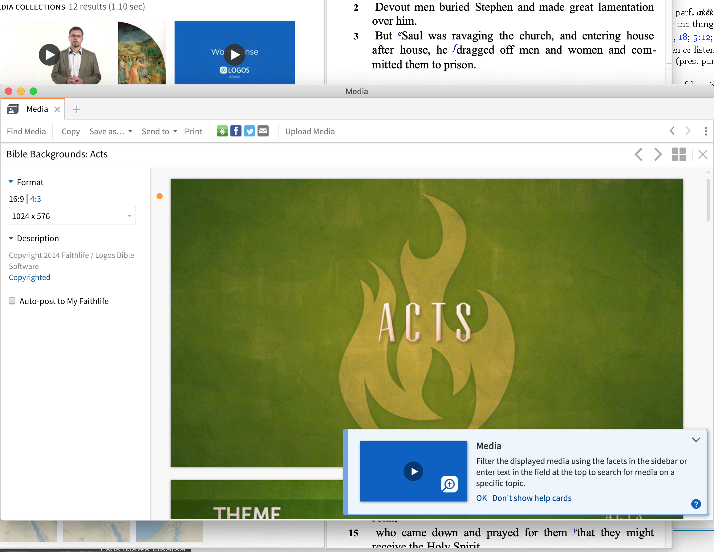 Relevance of Help Card in Media View ? - Logos Community