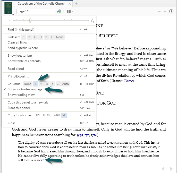 Missing footnote at the bottom of the page - Logos Community