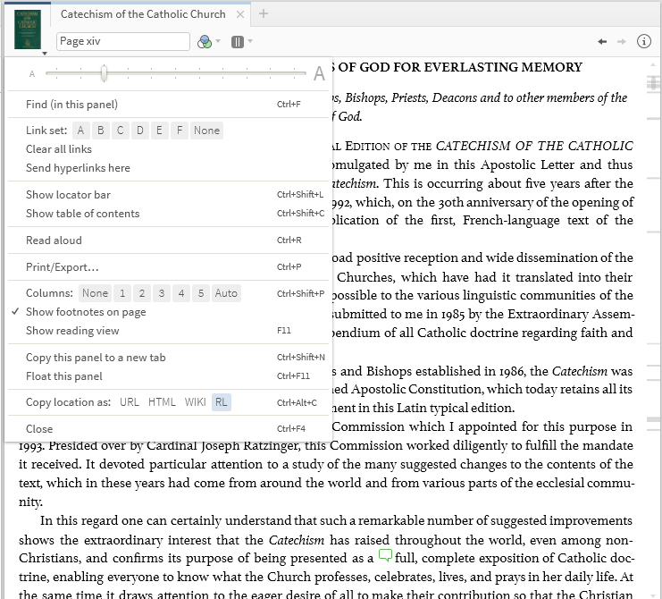 Show footnotes on page - Logos Community