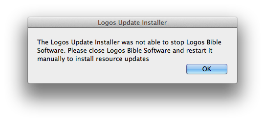 BUG: installer unable to stop Logos - Logos Community
