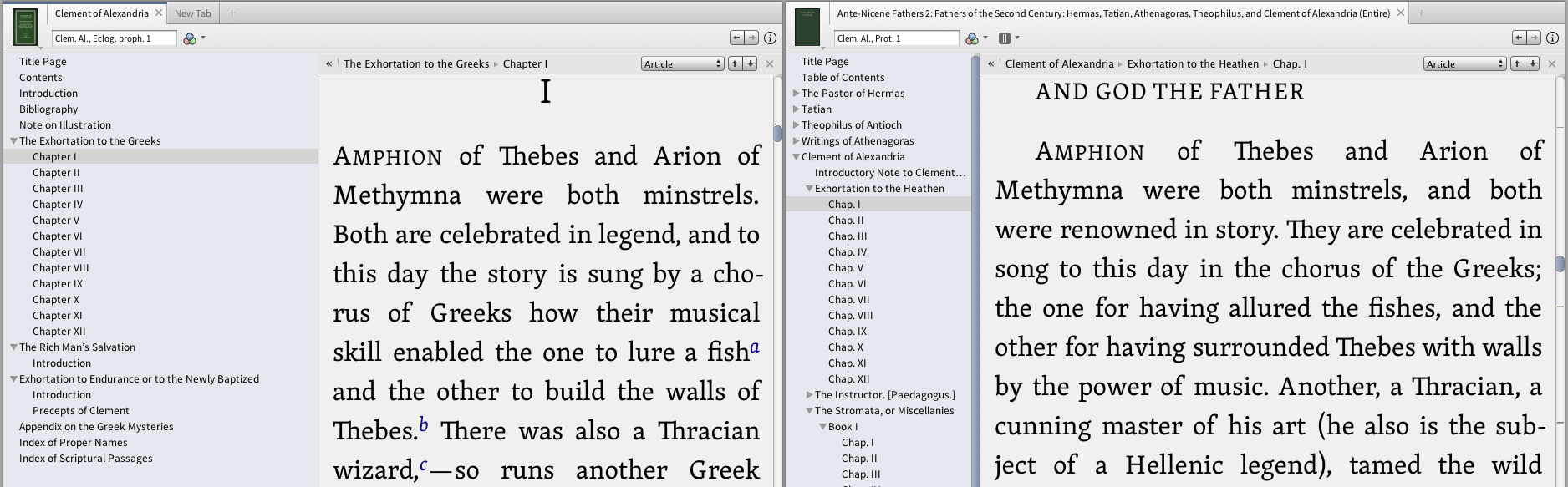 DATATYPE ERROR: Clement of Alexandria - Logos Community
