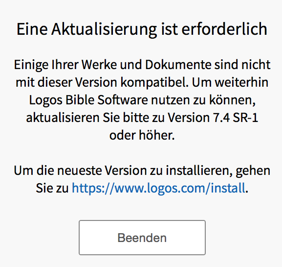 Downgrade von Logos 7 auf Logos 6 (Mac) ? - Logos Community