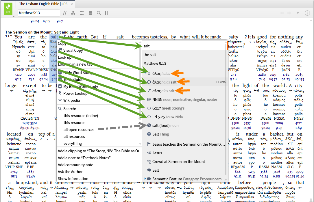 TIP of the day: Using a (reverse) interlinear to understand Logos ...