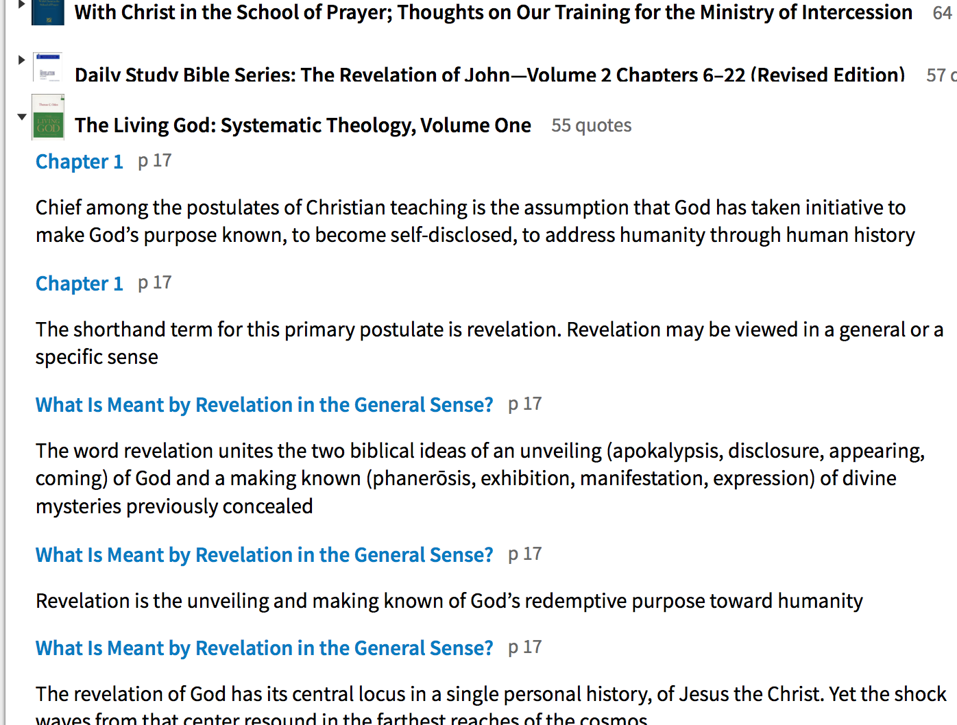 COPY an entire Book's Highlights/Quotes to New Note? - Logos and Verbum ...