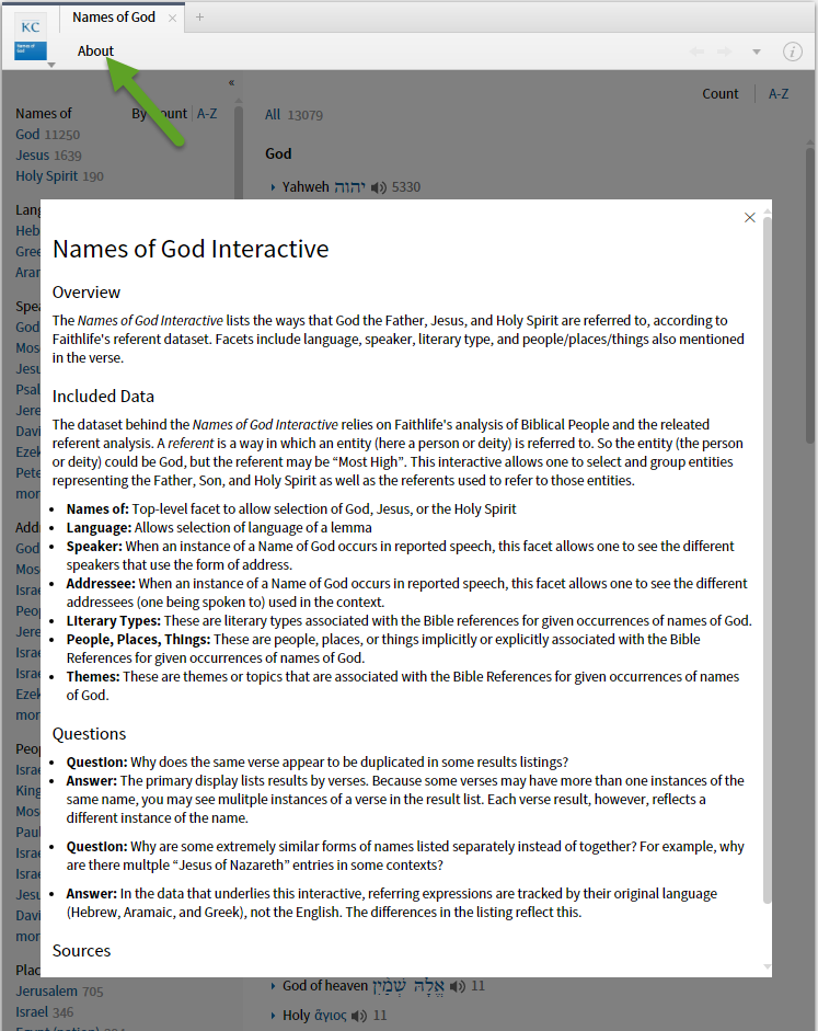 TIP of the day: Interactives: Names of God (Logos Now) - Logos Community
