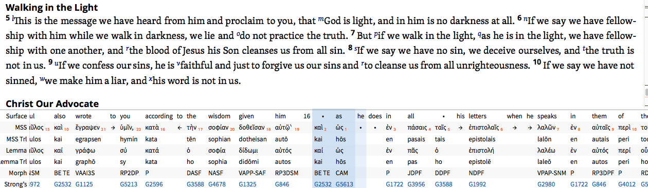Font size on interlinear section — Logos Community