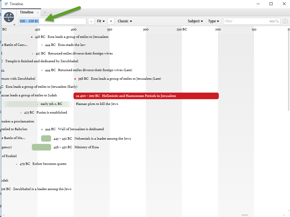 TIP of the day: Time line date range and look - Logos Community